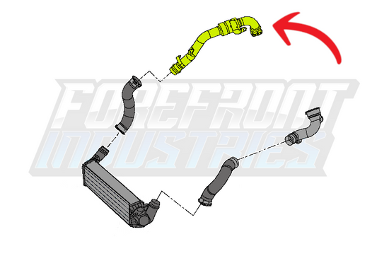 NP300 Hot Pipe Intercooler turbo pipe Navara D23 ALL YEAR MODELS ...